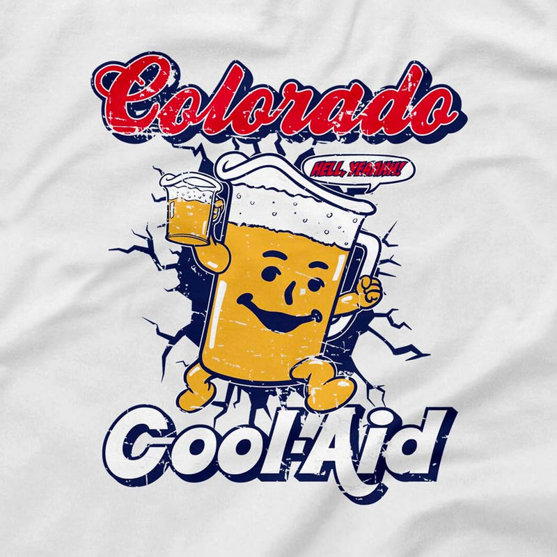Colorado Cool-Aid Man T-Shirt (White) - USA Drinking Team