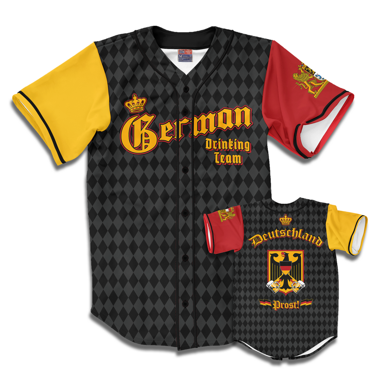 German Drinking Team Baseball Jersey - USA Drinking Team