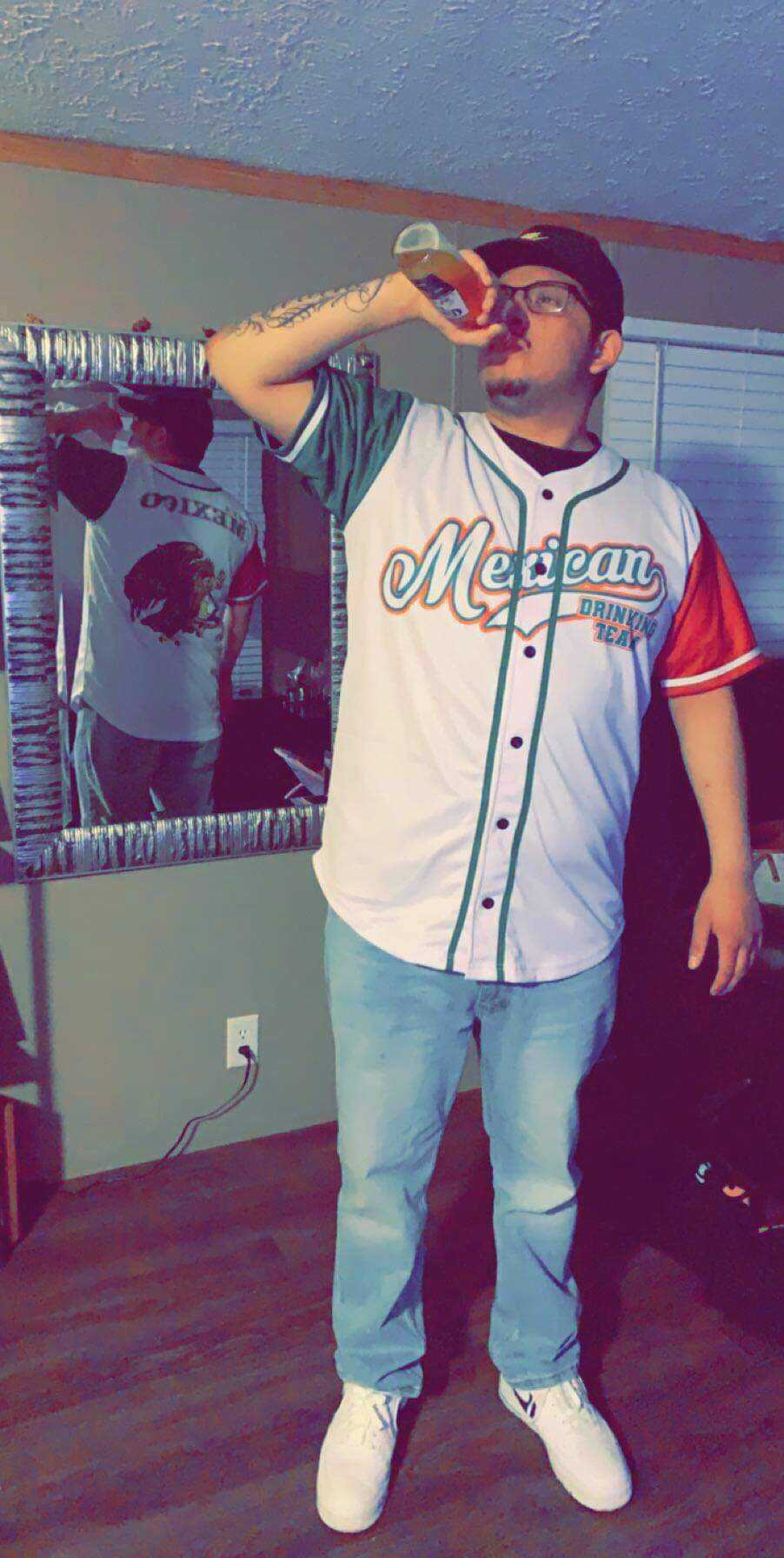 Mexican Drinking Team Baseball Jersey - USA Drinking Team